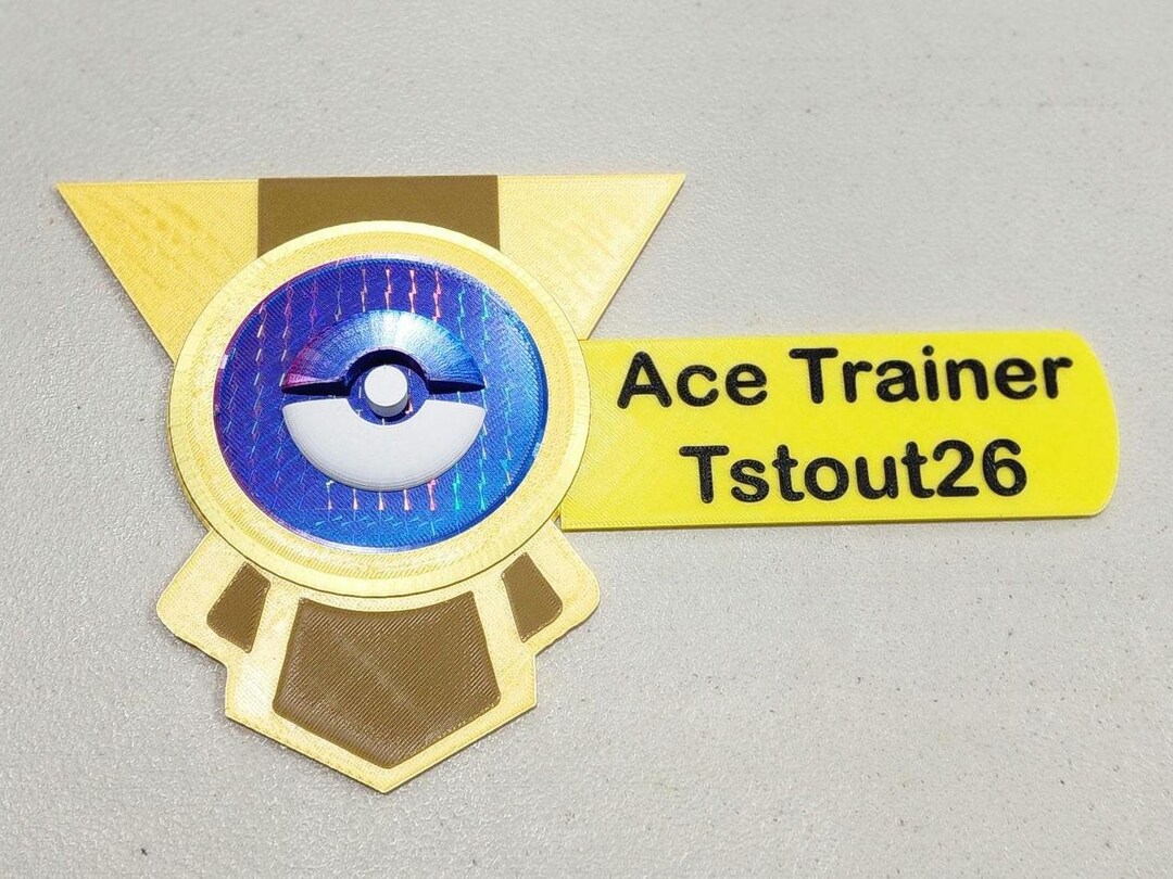 3D Poke Mon Go Ace Trainer Badge Logo Wall Mountable 200mm Wide - Etsy