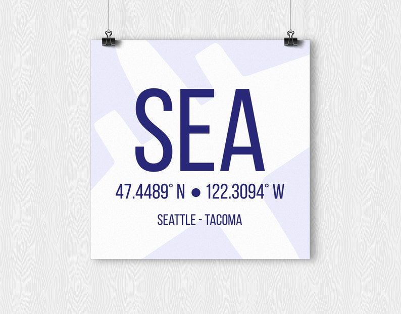 Seattle Airport Code Print Aviation Poster Airport Code SEA Etsy seattle-airport-code-print-aviation-poster-airport-code-sea-etsy