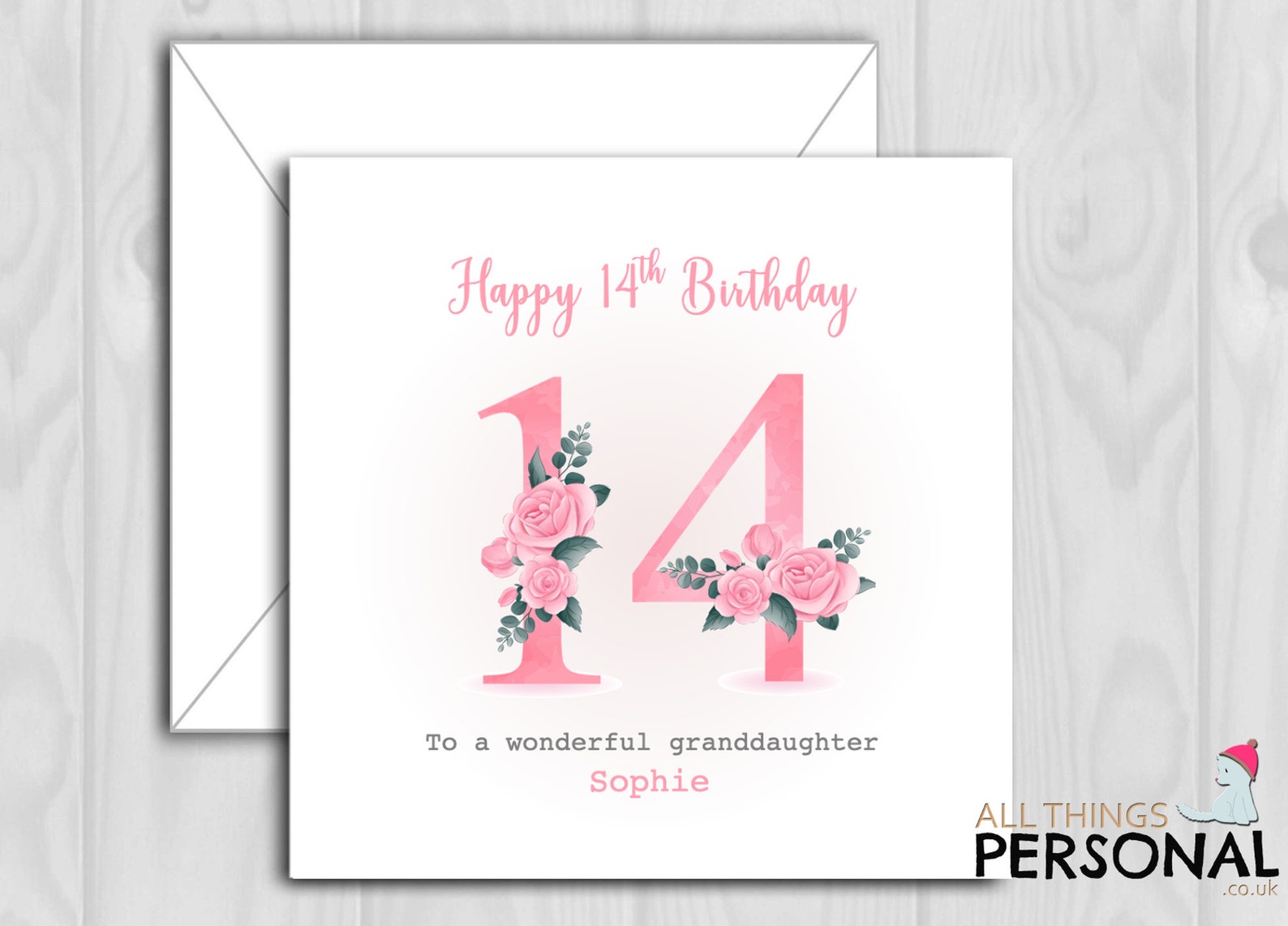 Personalised 14th Birthday Card for Daughter Granddaughter - Etsy Canada