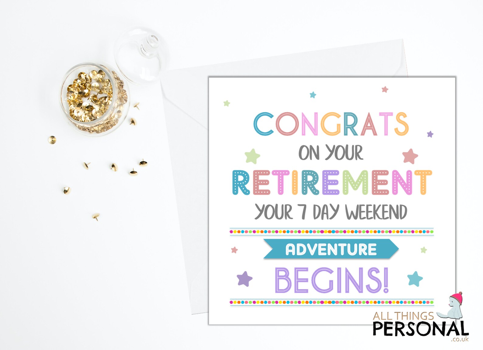 Retirement Card - Sorry Your Leaving - Good Luck You'll Be Missed - 7 ...