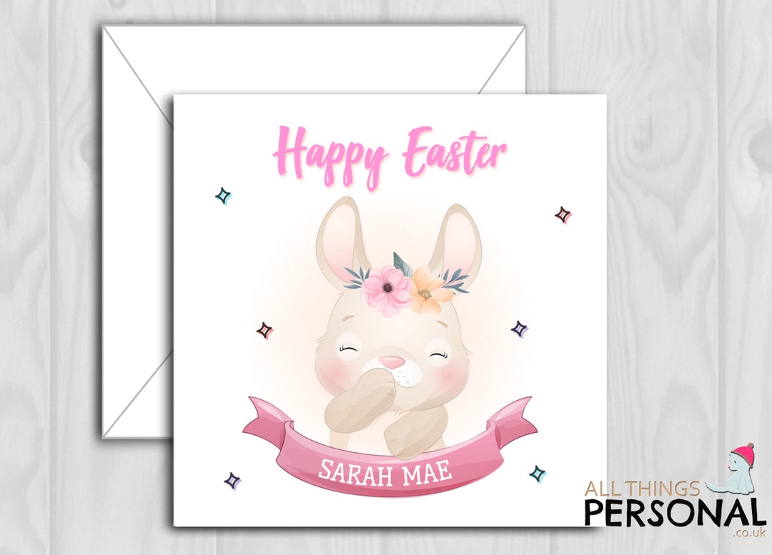 Personalised Easter Card for Granddaughter Daughter Sister Niece ...