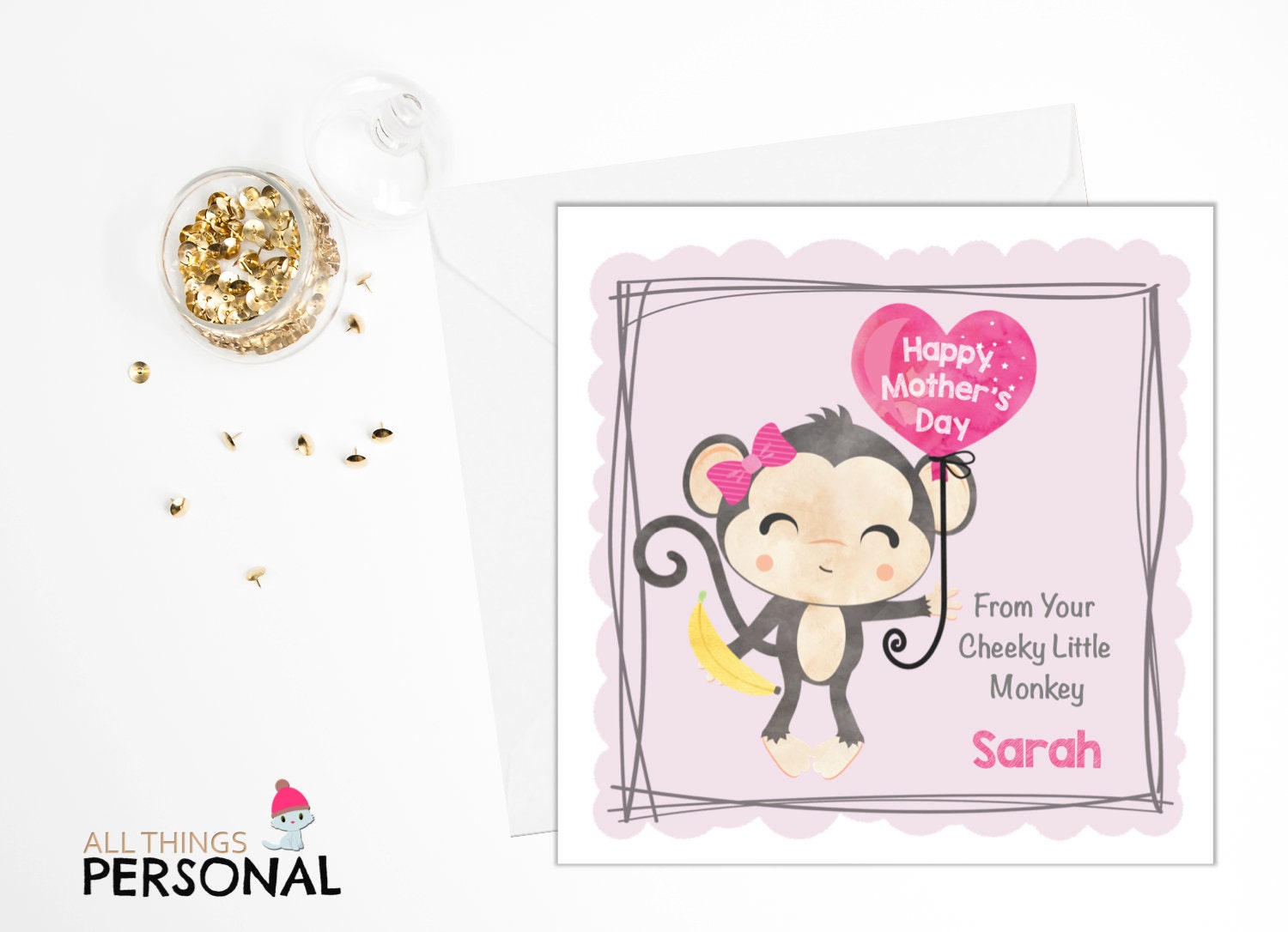 Mothers Day Card From Cheeky Little Monkey Mum or a Mummy - Etsy Canada