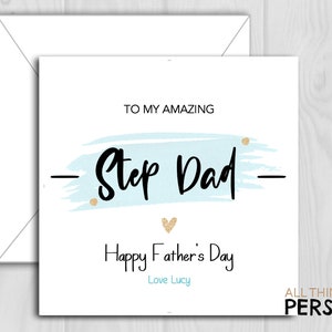 Personalised Father's Day Card - Fathers Day Card for Dad Grandad Uncle ...