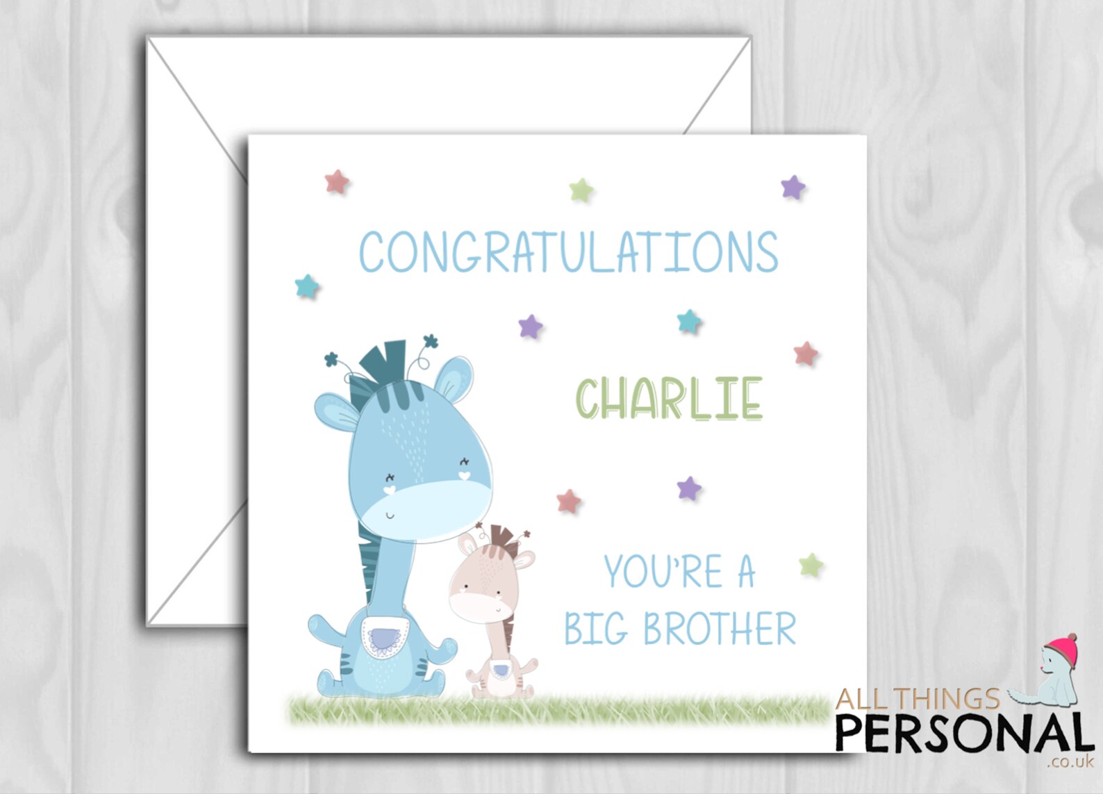 Personalised Congratulations on Becoming A Big Brother Card - Etsy