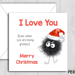 Funny Christmas Card With Humour Cheeky Joke Christmas Card for Husband Wife Boyfriend ...