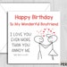 Funny Birthday Card for Boyfriend Cheeky Joke Birthday Card | Etsy