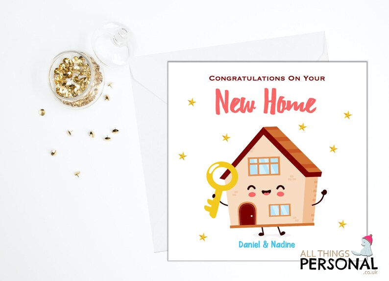 Congratulation on Your New Home Card House Warming Card | Etsy