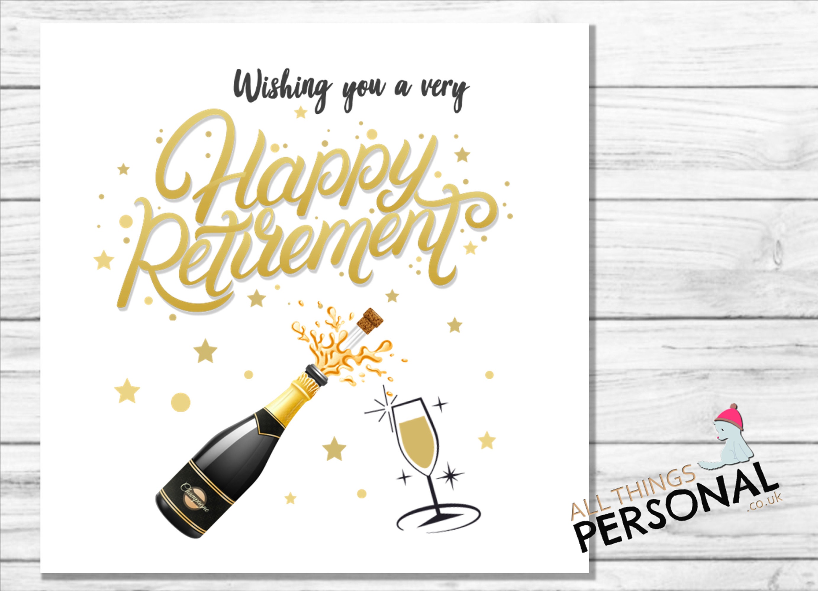 Retirement Card Sorry Your Leaving Good Luck You'll Be - Etsy UK