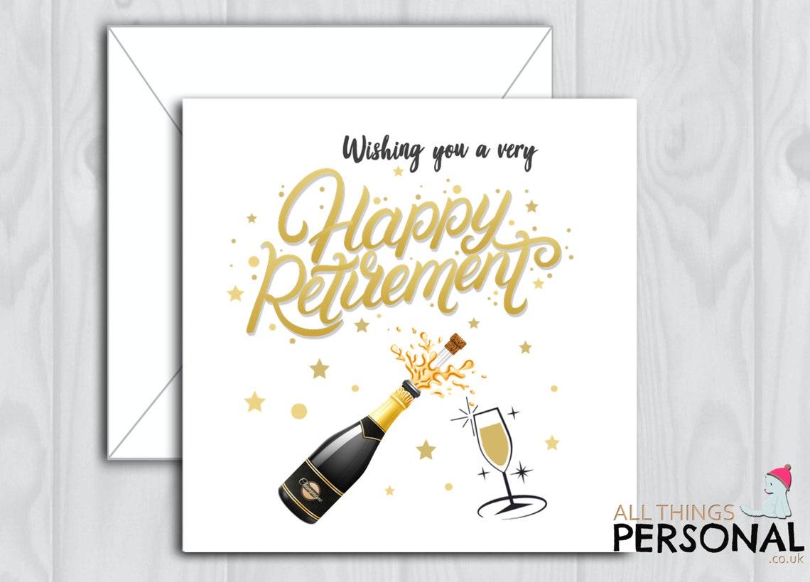 Retirement Card Sorry Your Leaving Good Luck You'll Be - Etsy UK
