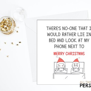 Funny Christmas Card for Husband Boyfriend Wife Girlfriend Parter Love Joke Humour Card - Etsy UK