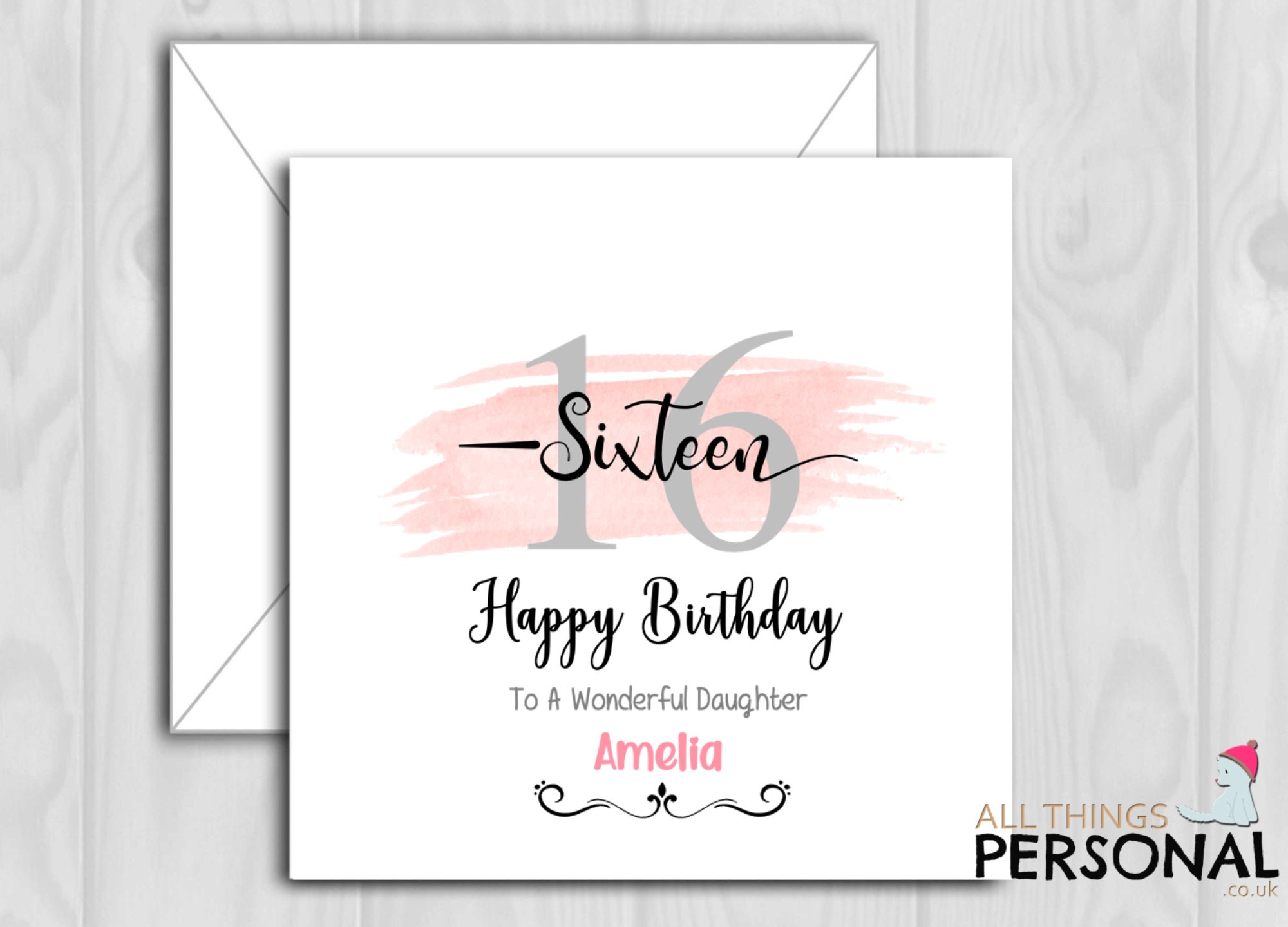 Personalised Handmade 16th Birthday Card for Daughter - Etsy