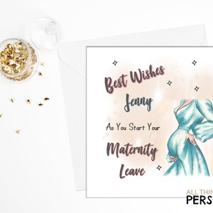 Personalised Maternity Leave Card Mummy to Be Congratulations Pregnancy ...