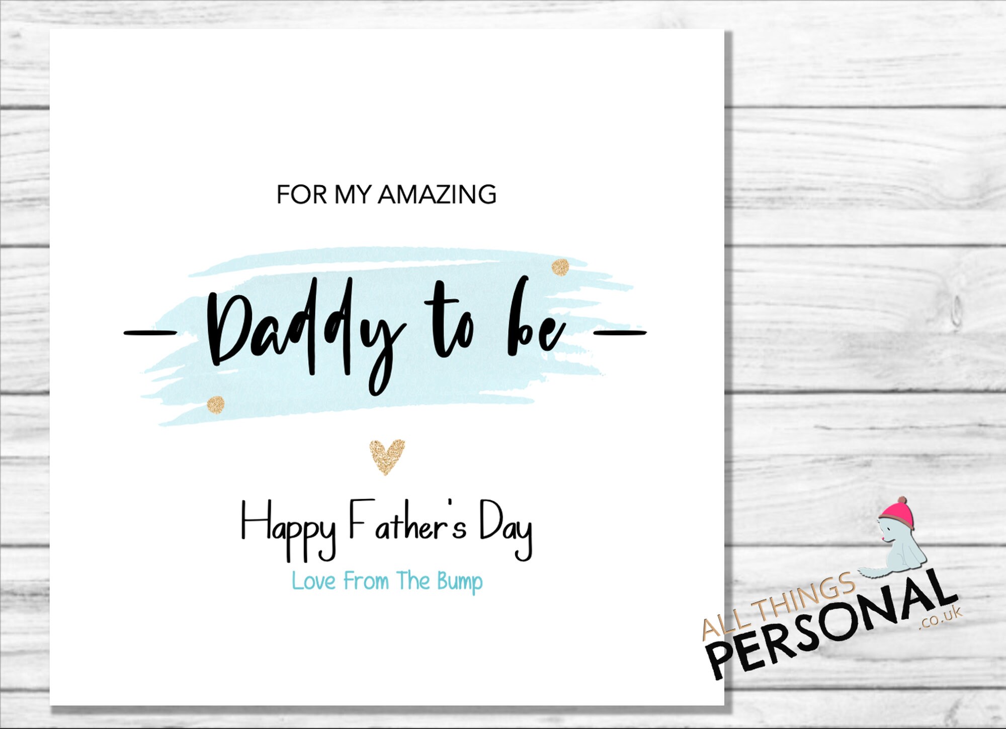 Fathers Day Card From the Bump Happy Father's Day Card - Etsy