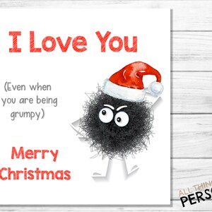Funny Christmas Card With Humour Cheeky Joke Christmas Card for Husband Wife Boyfriend ...