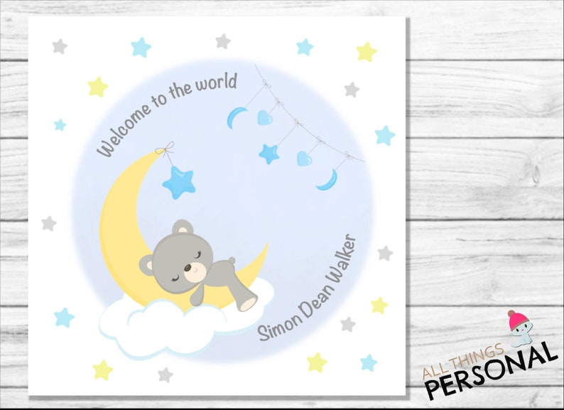 Personalised New Baby Boy Card - It's a Boy Card - Congratulations ...