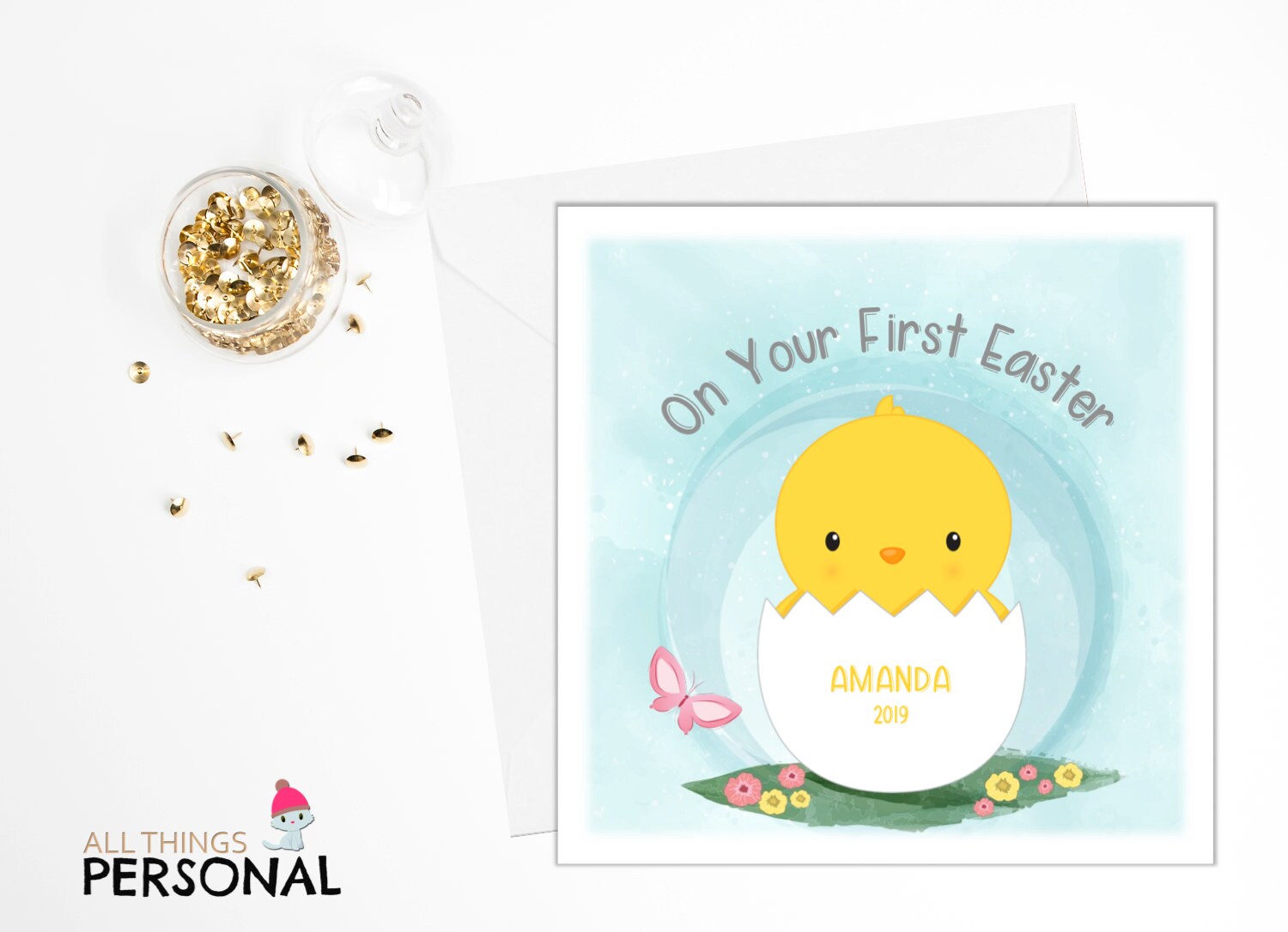 Personalised First Easter Card for Daughter Granddaughter Son | Etsy UK