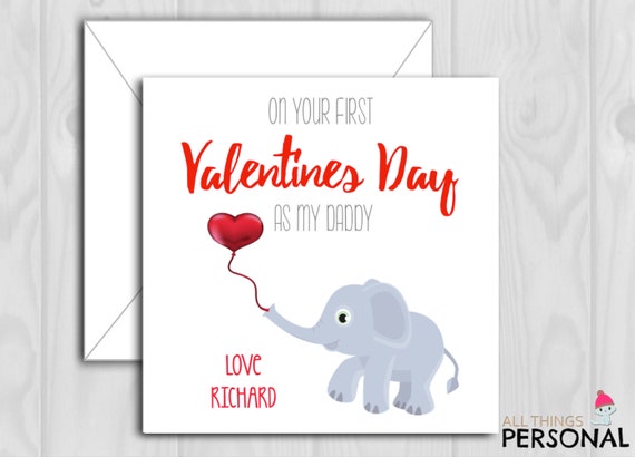 Personalised First Valentine's Day Card 1st Valentines - Etsy
