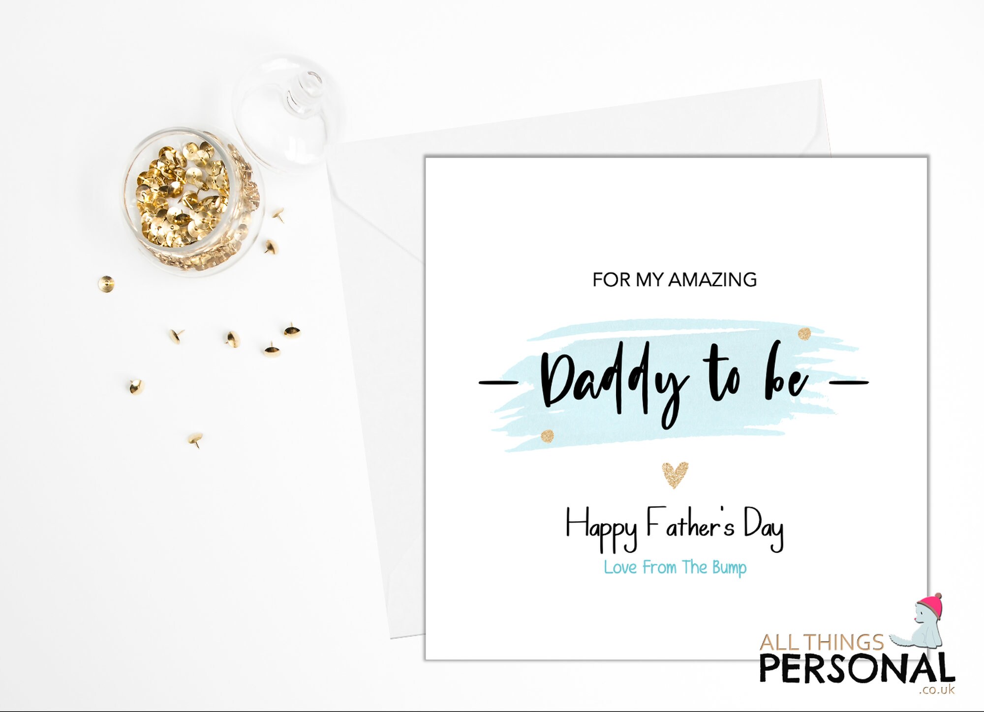 Fathers Day Card From the Bump Happy Father's Day Card - Etsy