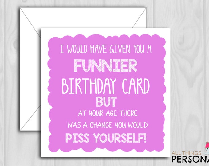Funny Farts Birthday Card With Humour Cheeky Joke Birthday | Etsy