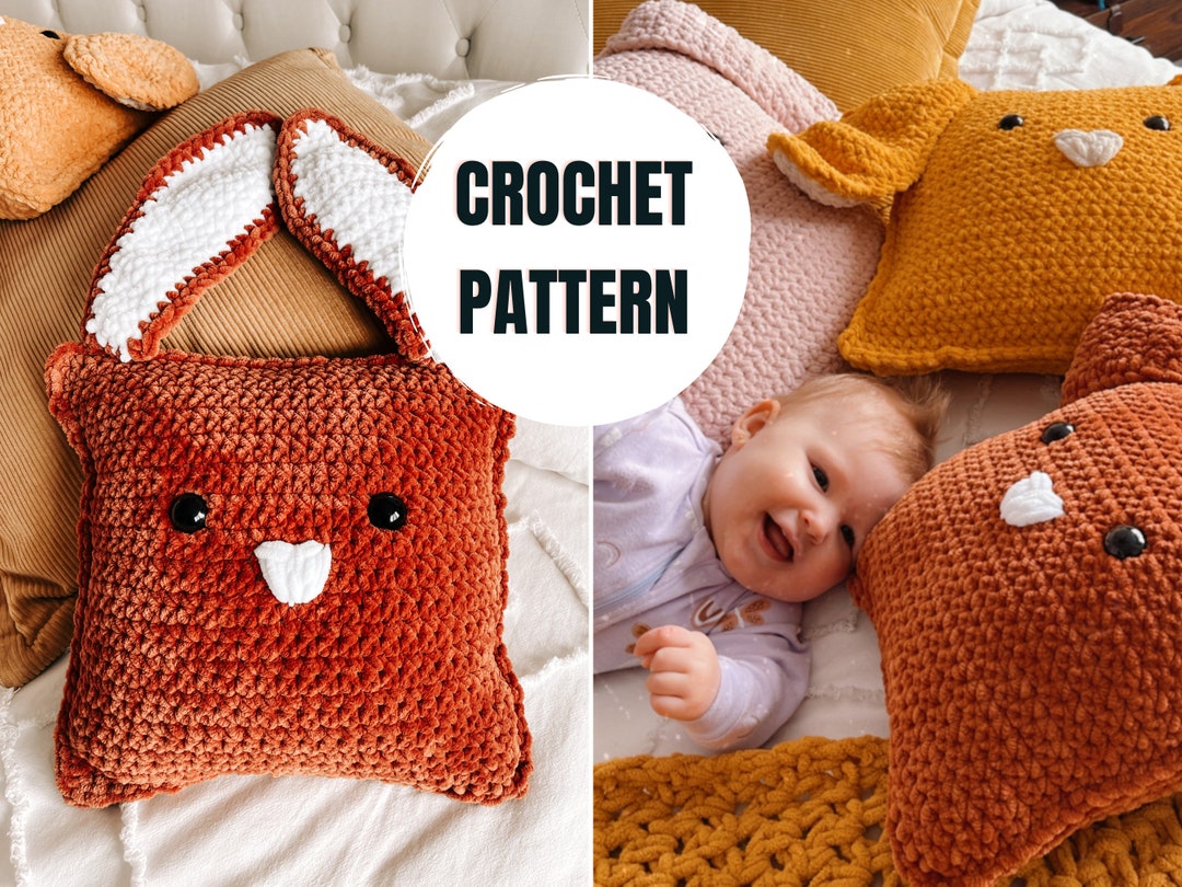 Crochet Bunny Pillow || Mini Size || Pattern ONLY || PDF Download ...