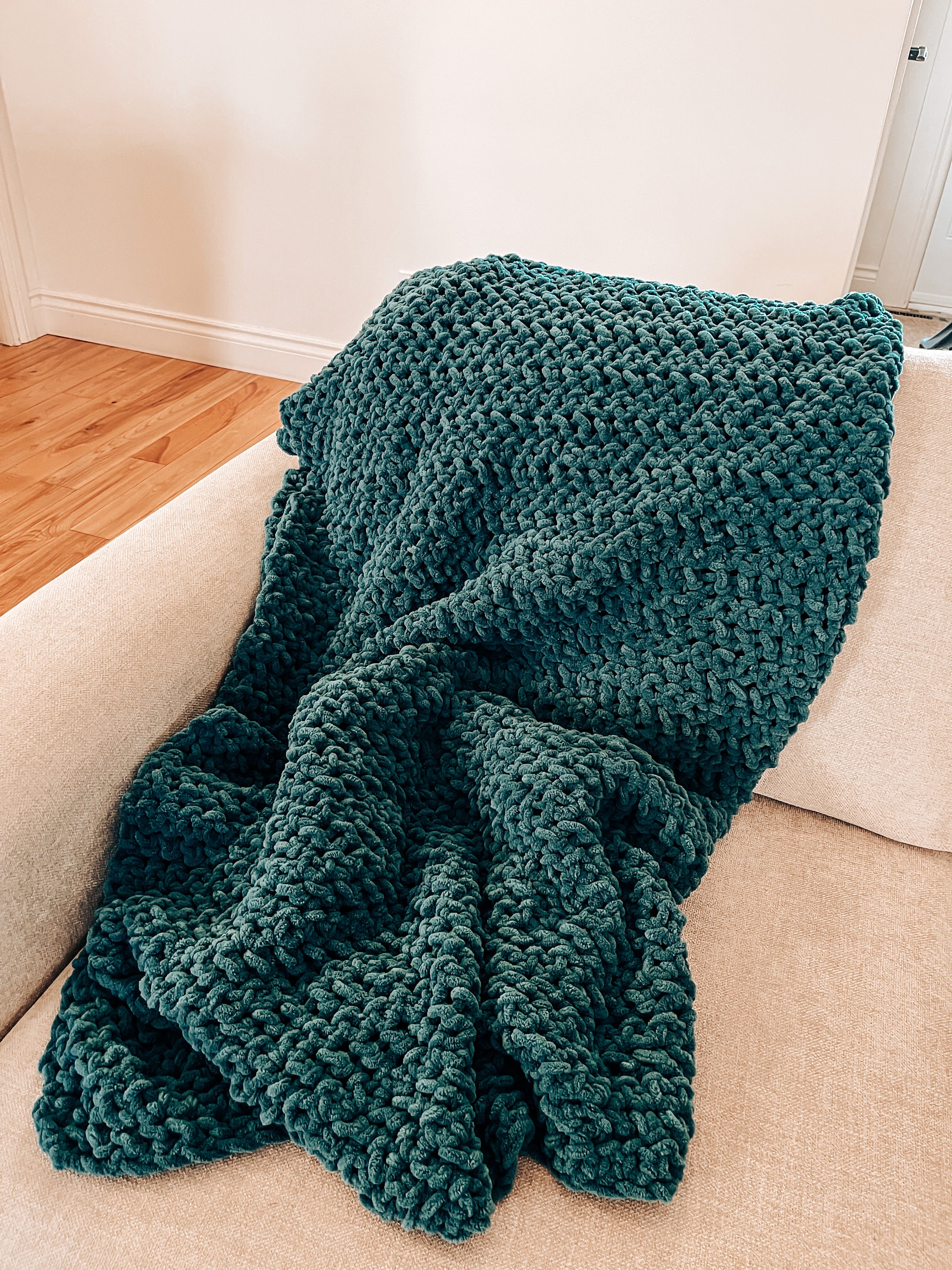Super Chunky Crochet Blanket Pattern Instant PDF Download - Etsy