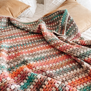 Crochet Blanket Pattern || Primavera Blanket 14 Sizes || Easy Crochet ...