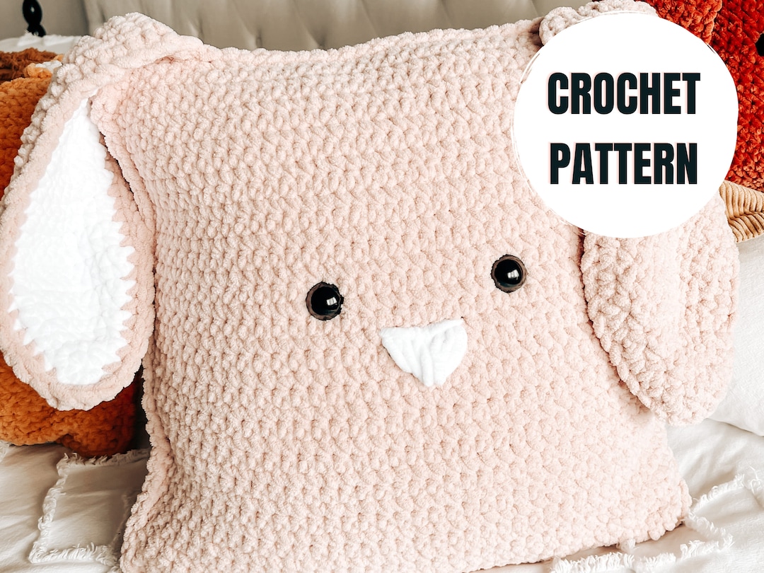 Crochet Bunny Pillow || Large Size || Pattern ONLY || PDF Download ...