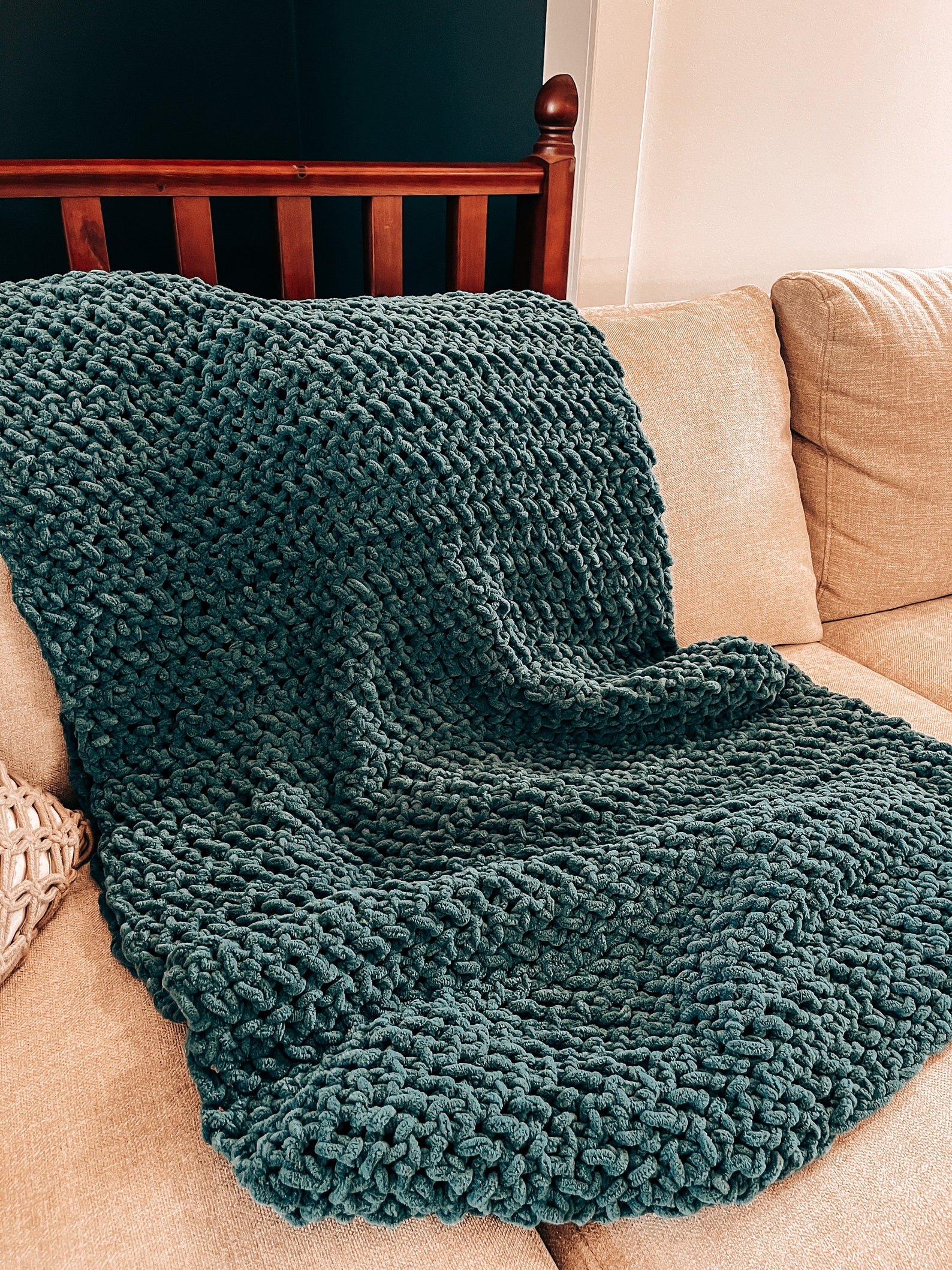 Super Chunky Crochet Blanket Pattern || Instant PDF Download || Make It ...