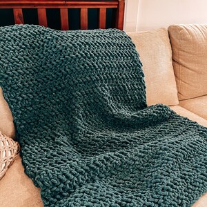 Super Chunky Crochet Blanket Pattern || Instant PDF Download || Make It ...