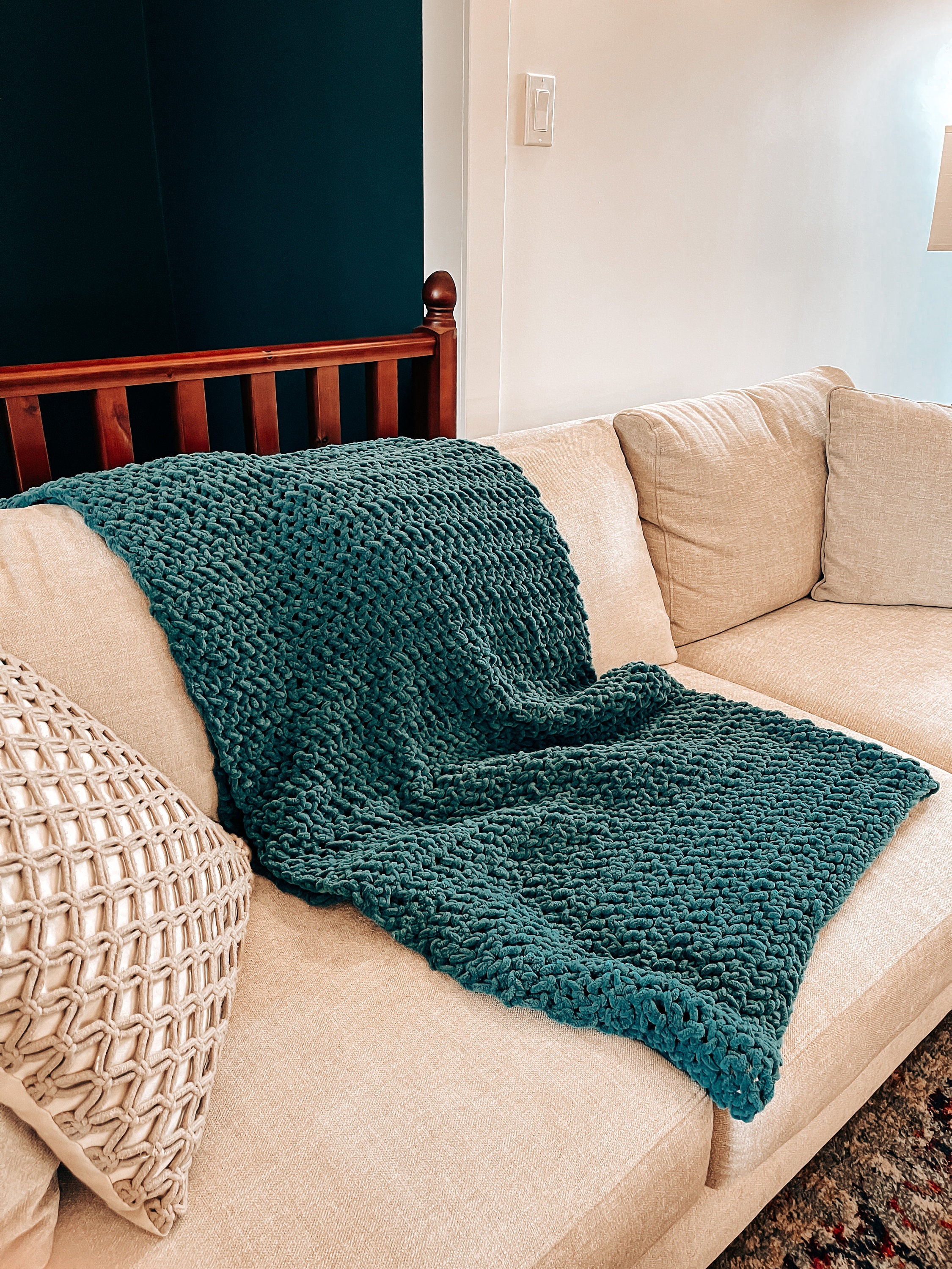 Super Chunky Crochet Blanket Pattern || Instant PDF Download || Make It ...