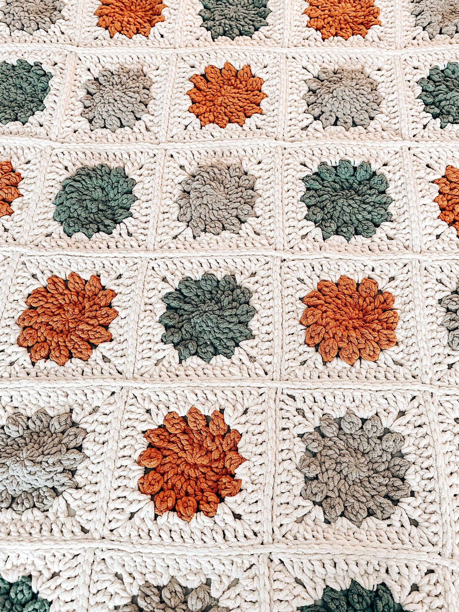 Granny Square Blanket Winter Blossom Crochet Pattern Video Tutorial ...