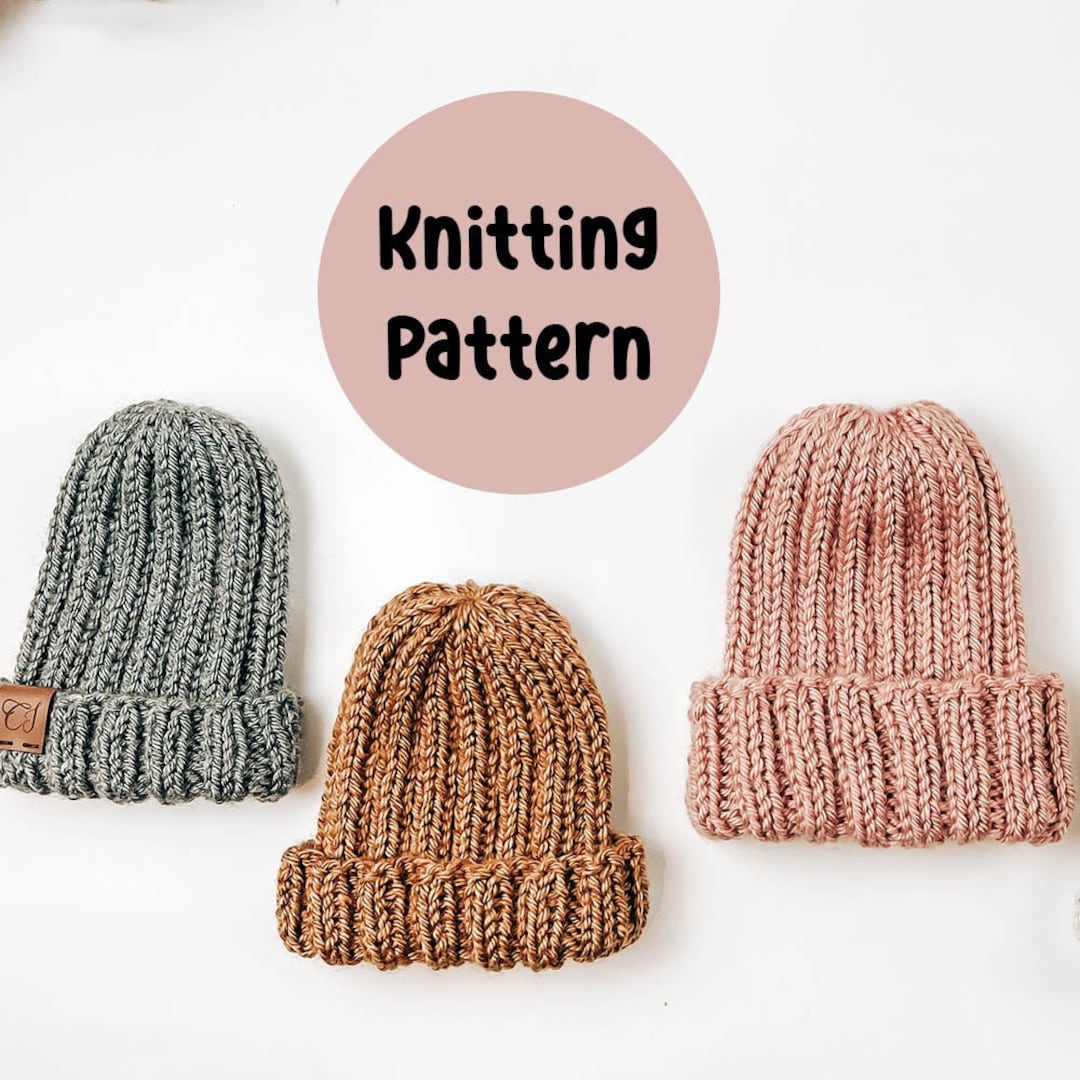 Simple Ribbed Beanie | Knitting Pattern | Beginner Friendly Hat | All ...