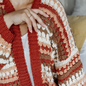 Riverbed Cardigan | Crochet Pattern | Sizes XS to 4 XL | Oversized ...