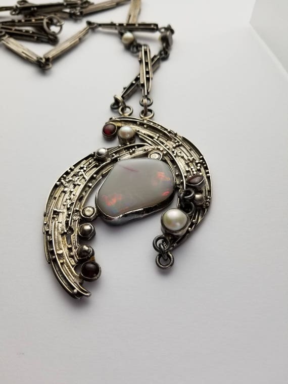 Unique Handmade Sterling Silver Designer Pendant Neck… - Gem
