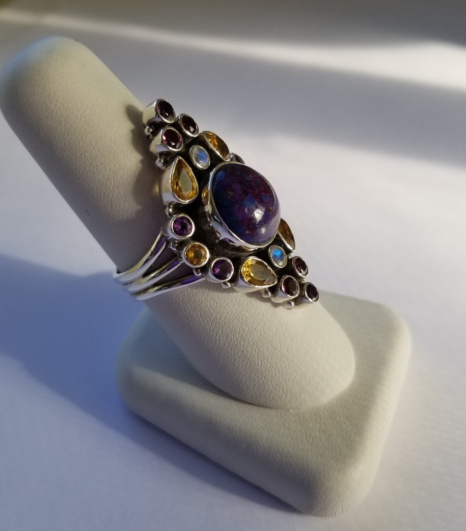 Nicky Butler Raj - Bright Purple Turquoise & Multi Gem-sterling Silver ...