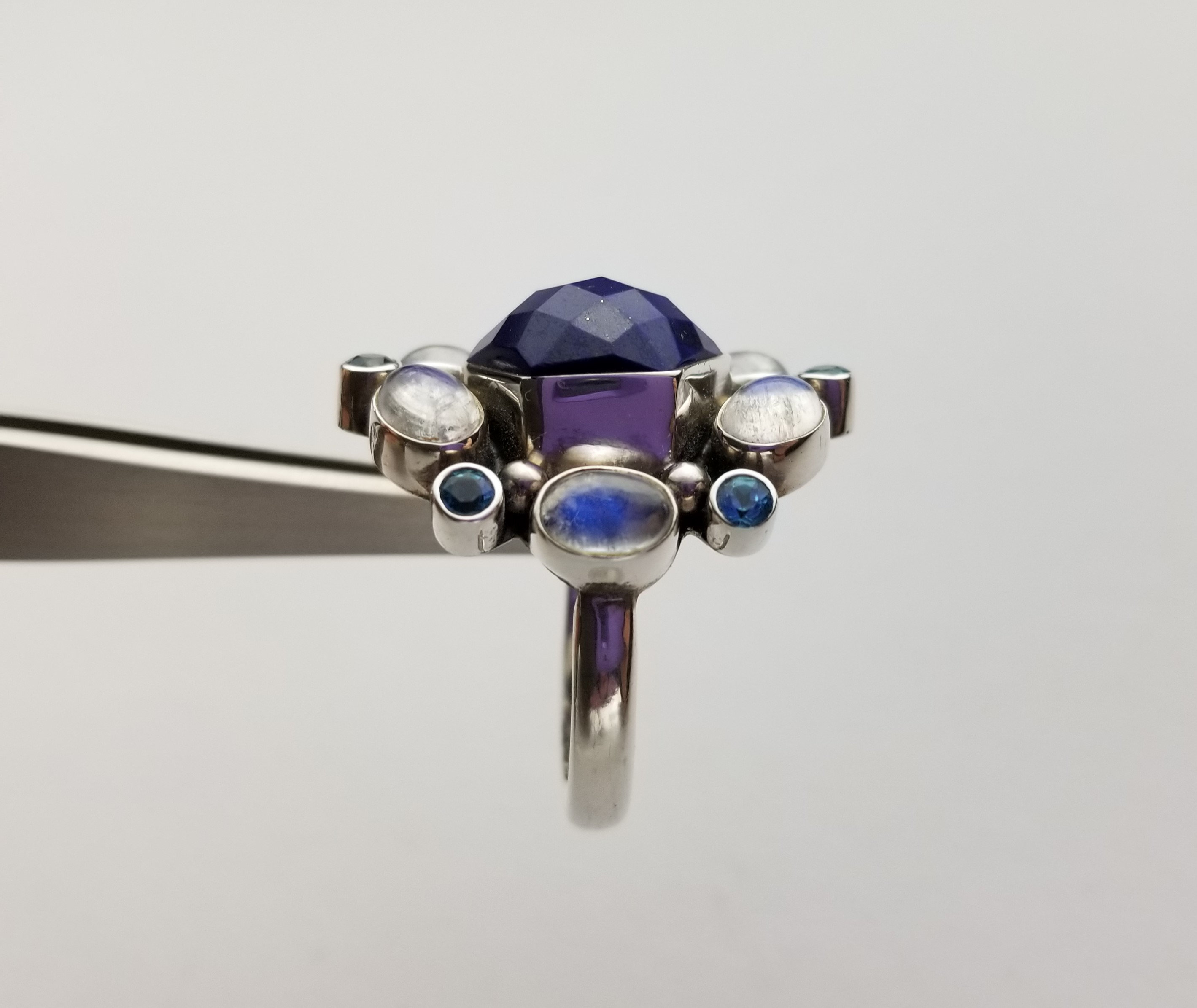 Nicky Butler Raj Checkerboard Cut Hexagon Lapis Lazuli & - Etsy
