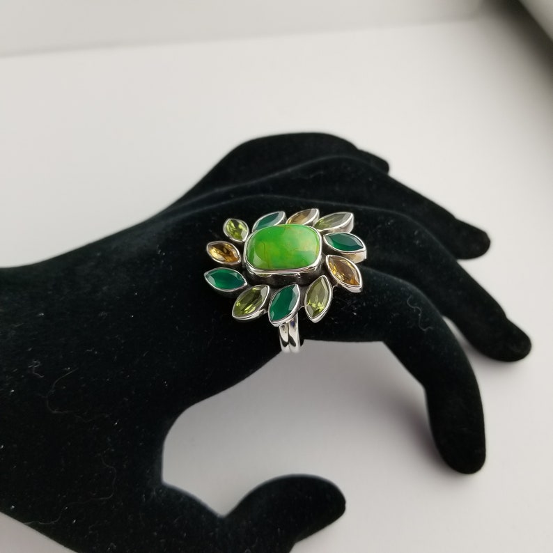 Nicky Butler Raj - Peacock Palace - Green Turquoise & Multi Gemstone ...