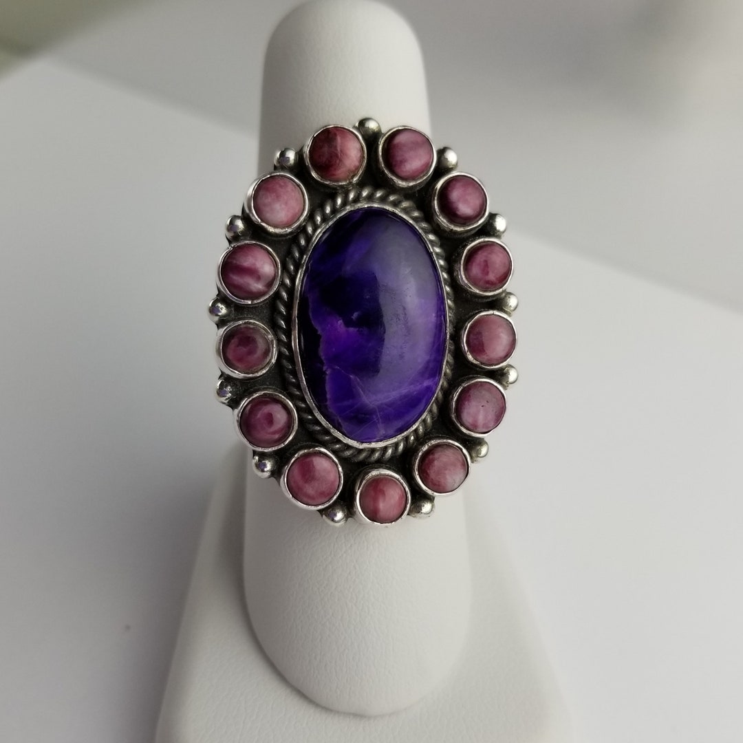 Purple Sugilite and Purple Spiny Oyster Shell Cluster - Etsy