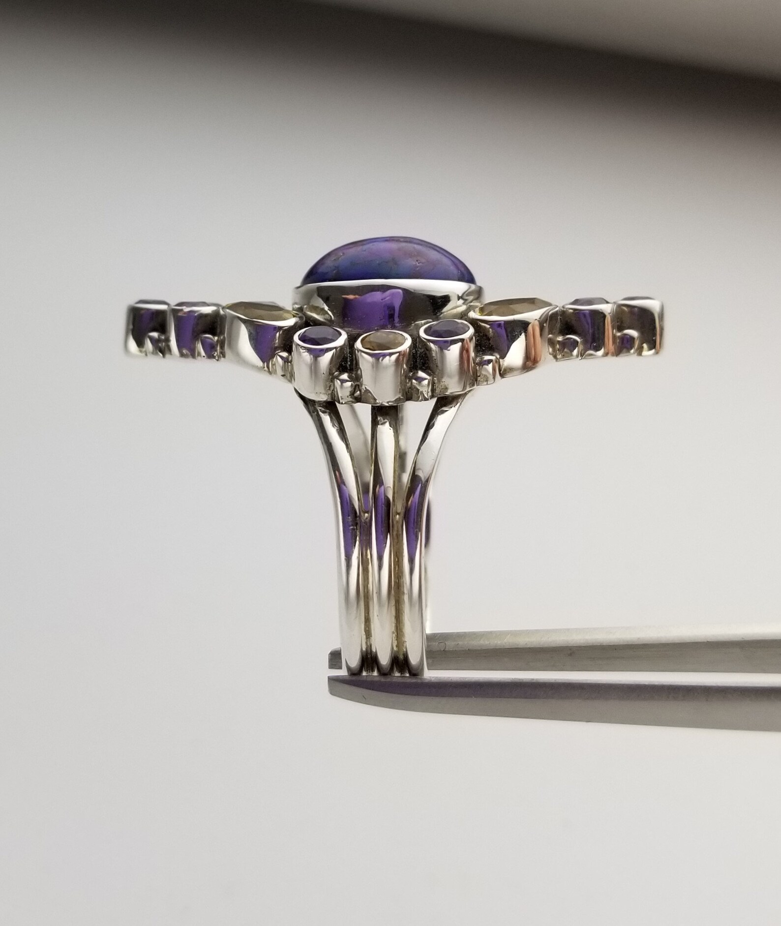Nicky Butler Raj - Bright Purple Turquoise & Multi Gem-sterling Silver ...