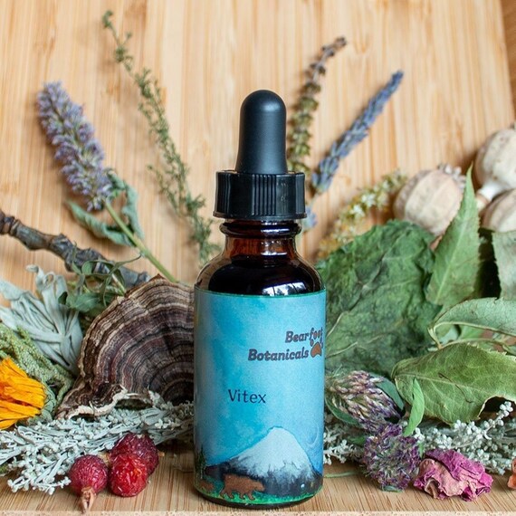 Vitex Berry Tincture Chaste Tree Berry Hormonal Support | Etsy