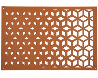 Metal Privacy Screen Outdoor Steel Web Privacy Garden | Etsy