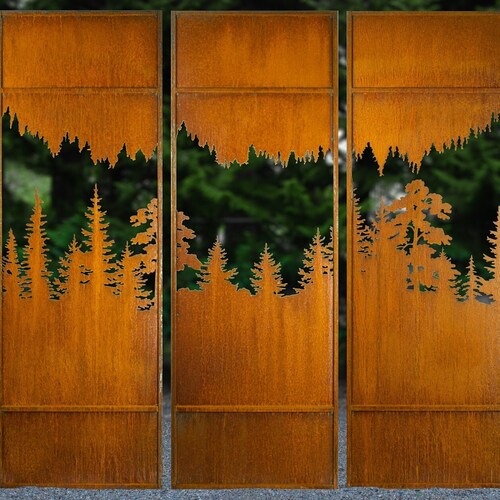 Tree of Life Metal Privacy Screen Set of 3 Large Home & - Etsy