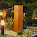 Fern Garden Column, Landscape Art, Planter, Lighting Box, Metal Garden ...