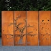 Outdoor Privacy Screens Circle Pattern Decorative Screens Large Metal ...