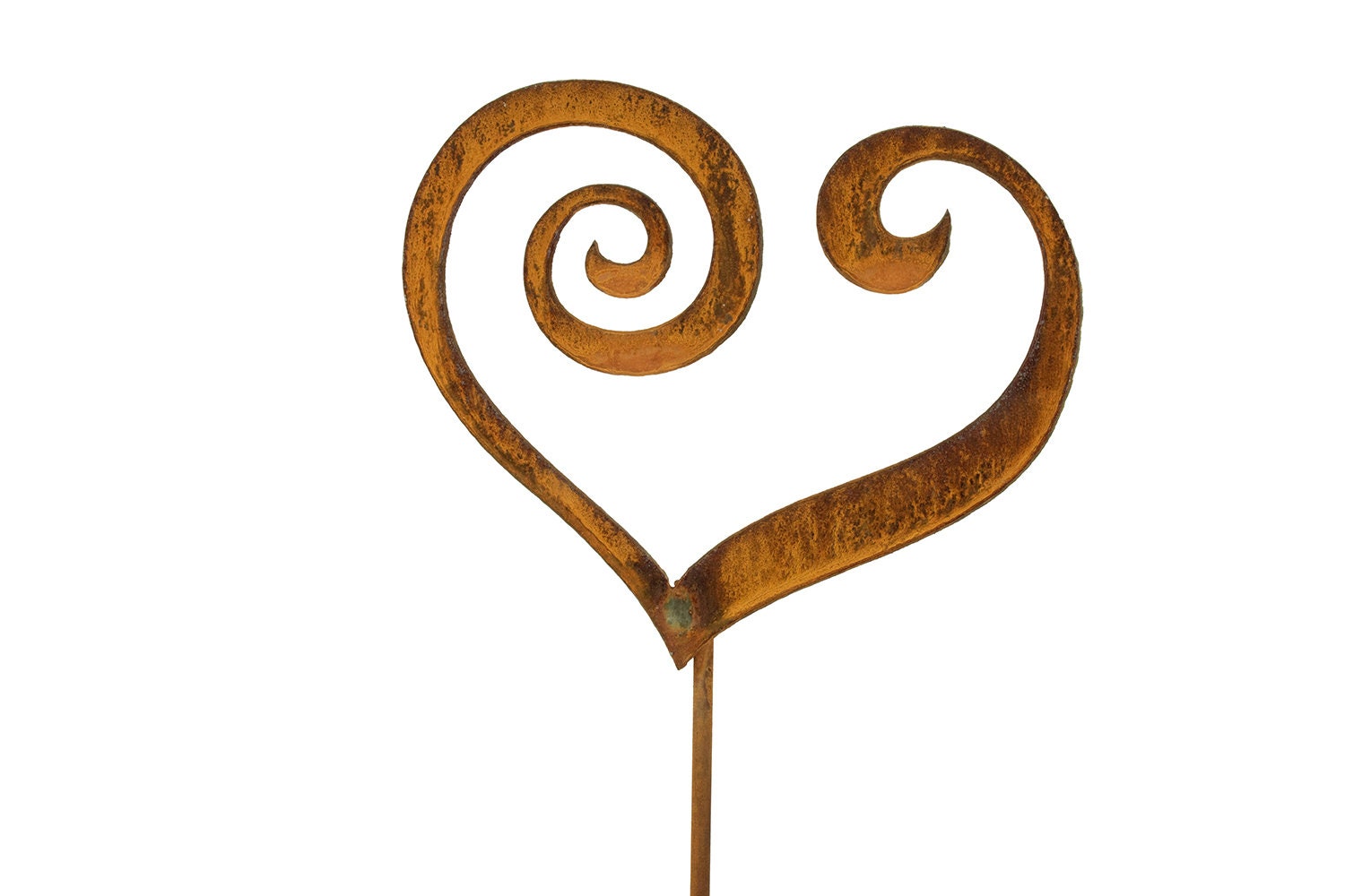 Rustic Heart Decor Metal Heart Garden Stake Heart Shaped - Etsy