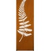 Fern Panel, Rusty Privacy Screen, Garden Panel, 48x12" With Stakes ...