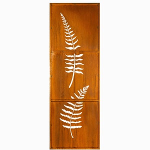 Fern Fronds Privacy Screens, Fiddleheads, Metal Art Garden, Patio ...