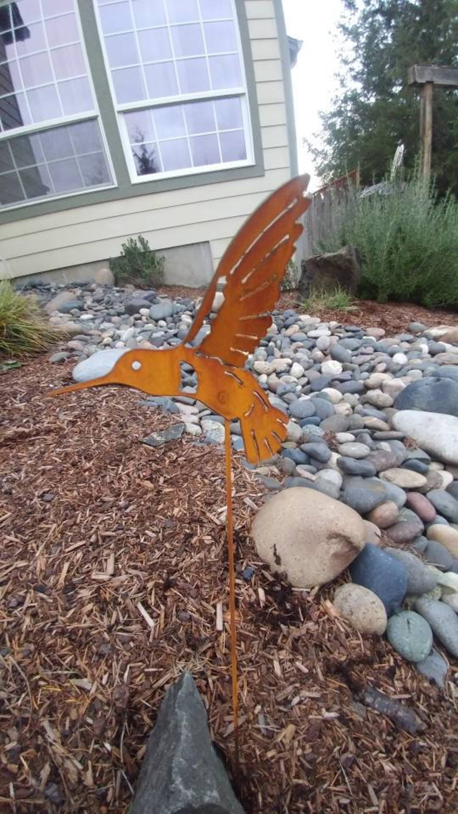 Small Hummingbird Gift Outdoor Metal Art Hummingbird Decor - Etsy