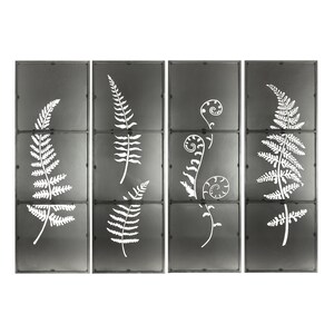 Fern Fronds Privacy Screens, Fiddleheads, Metal Art Garden, Patio ...
