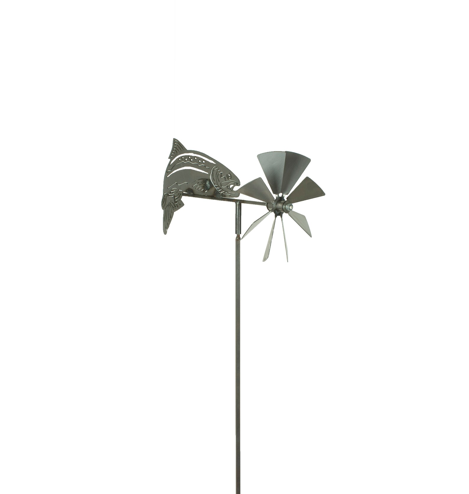 Rainbow Trout Wind Spinner Kinetic Metal Wind Spinner Fish - Etsy